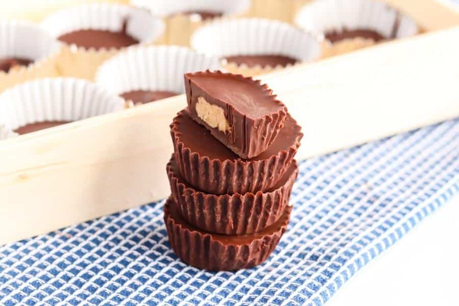 Chocolate Peanut Butter Fat Bombs [Easy Keto] | Essential Keto